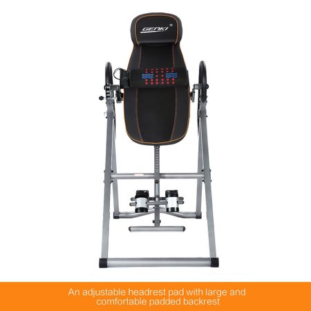 Genki Adjustable Inversion Table Gravity Back Inverter with Massage ...