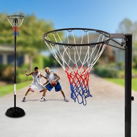 Netball Ring with Stand - Portable Pole Height Adjustable with Class ...