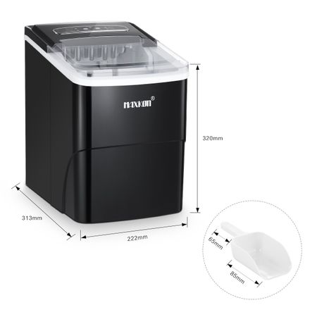 MAXKON Ice Maker Ice Cube Machine 12KG Ice Capacity Black | Crazy Sales