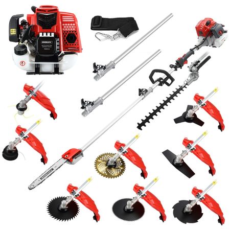 10 In 1 65CC Garden Multi Tool Hedge Trimmer Whipper Snipper Pole ...