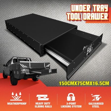 Steel Under Tray Tool Box Truck Ute Tool Boxes ToolBox Roller Drawer ...