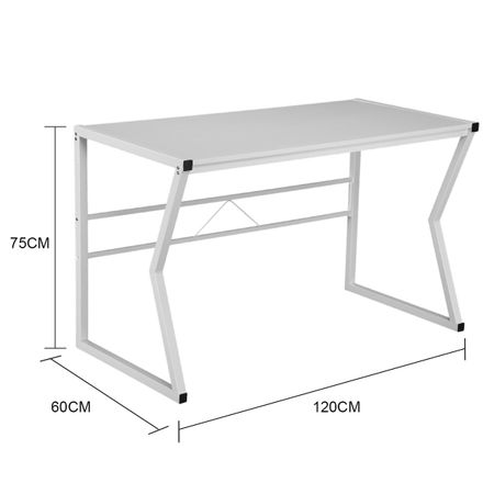 K Shaped Computer Desk Home Office Desk Workstation Gaming Study ...