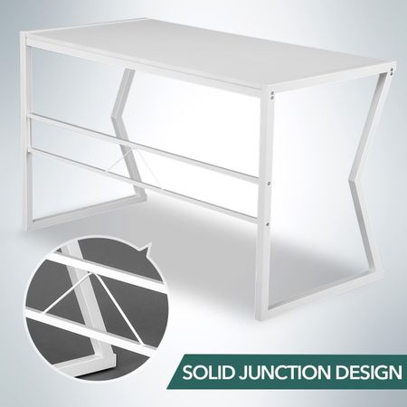 K Shaped Computer Desk Home Office Desk Workstation Gaming Study ...