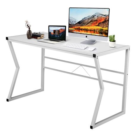 K Shaped Computer Desk Home Office Desk Workstation Gaming Study ...