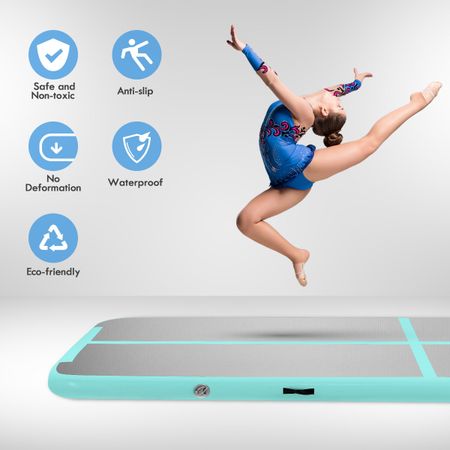 Inflatable Airtrack Air Track Gymnastics Mat Tumbling with Electric ...