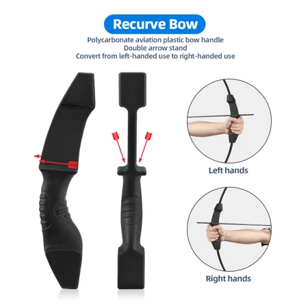 40lbs Recurve Bow Arrow Set Sports Archery Outdoor Hunting Equipment