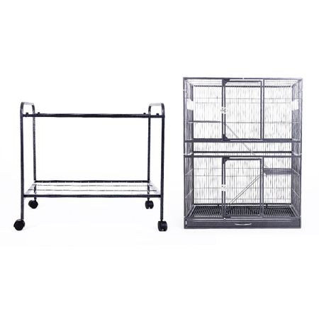 Large Stand-Alone Bird Cage on Wheels | Crazy Sales