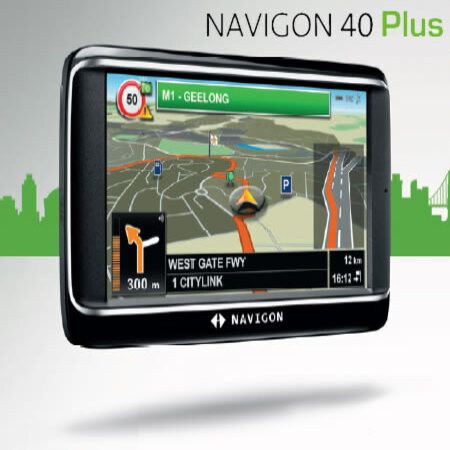 4.3" (10.9cm) NAVIGON 40 Plus GPS Navigation System - Australia & New ...