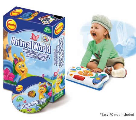 Comfy Easy PC Interactive Learning Keyboard Software - Animal World CD ...