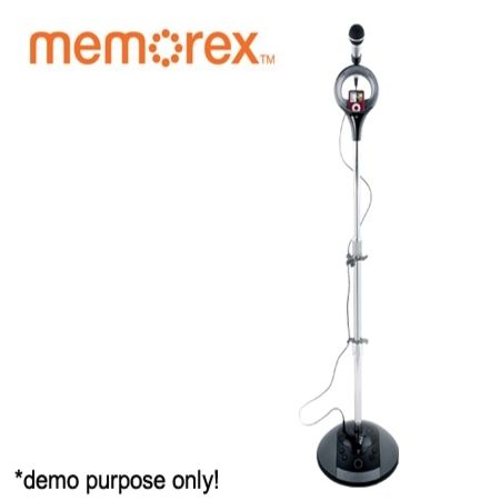 Memorex SingStand Microphone Speaker Karaoke System with iPod/MP3 Dock