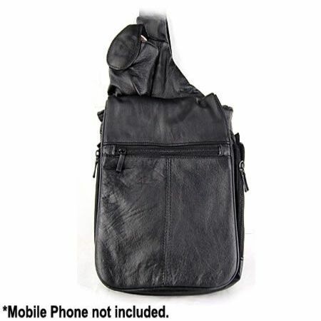 Soft Leather Over the Shoulder Sling Organizer Bag with Mobile Phone ...