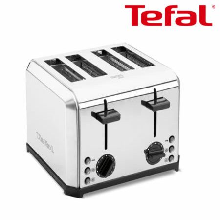 Tefal Inox Stainless Steel Toaster - 4 Slice