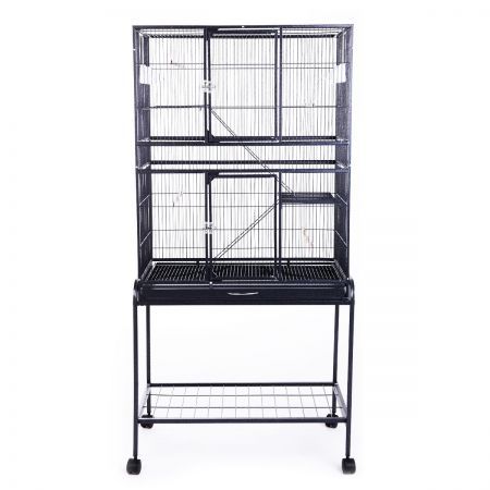 Large Stand-Alone Bird Cage on Wheels | Crazy Sales