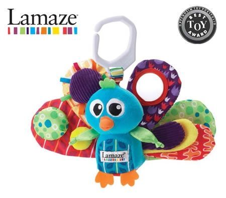 Lamaze Play and Grow Jacque the Peacock Award Winning Soft Toy