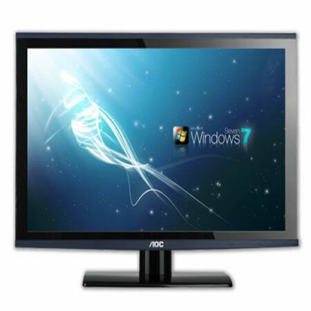 23" Widescreen Glass Monitor - Black/Gray, Full HD 1920x1080p, 60,000:1 ...