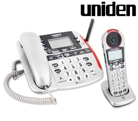 Uniden Cordless Phone Visual & Hearing Impaired Series - Set of 2 Handsets