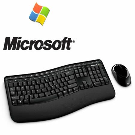 Microsoft Wireless Comfort Desktop 5000 - Curvaceous Keyboard ...