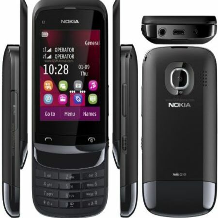 Nokia C2-03 with 2.6" Touch Screen, Slide Out Keyboard, 2 Megapixel ...