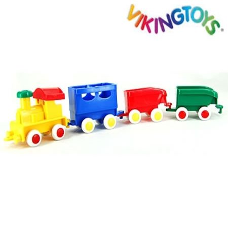 Viking Toys 4 Pieces Mini Chubbies Train Set Gift Box Play Set
