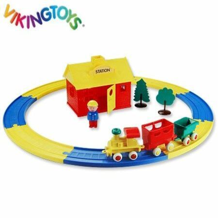 Viking Toys Multiplay Mini Chubbies Railway Station Gift Box Play Set