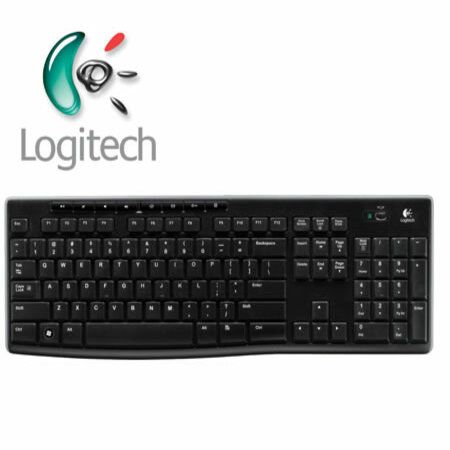 Logitech K270 Wireless Keyboard - 8 Hot Keys, Full Size Layout, Spill ...