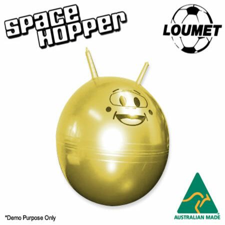 Children's Space Hoppers Bouncing Exercise Ball Fun - Yellow