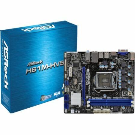 Asrock H61M-HVS-B3 Computer Motherboard - Intel H61 / LGA 1155 / 2x ...