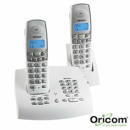 Oricom ECO5200-2 Twin Pack Energy Efficient DECT Digital Cordless Phone ...