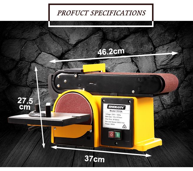 Shogun 500W Belt & Disc Sander Power Tool Grinder | Crazy Sales