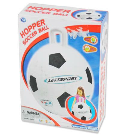 Children's Inflatable Soccer Hopper Bouncing Exercise Ball with Handle ...