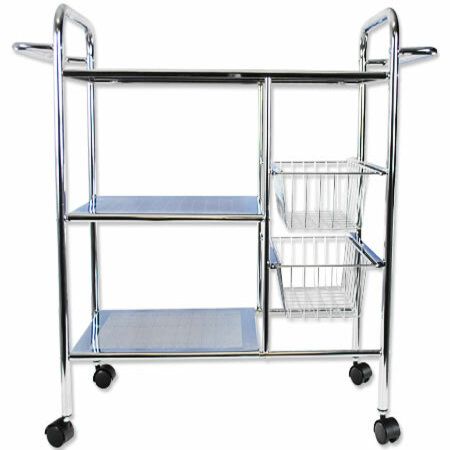 3 Tier Storage Trolley with Baskets