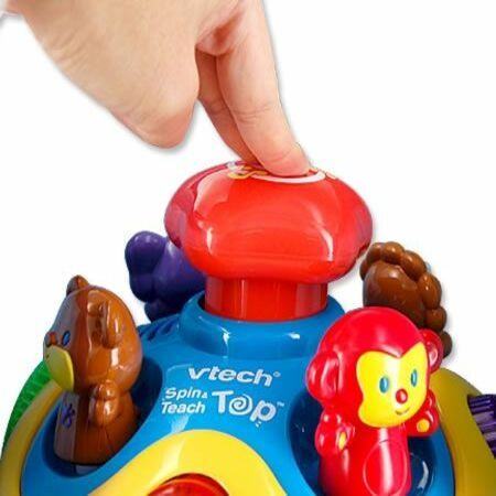 VTech Smart Start Spin & Teach Top with Lights and Sounds - Crazy Sales