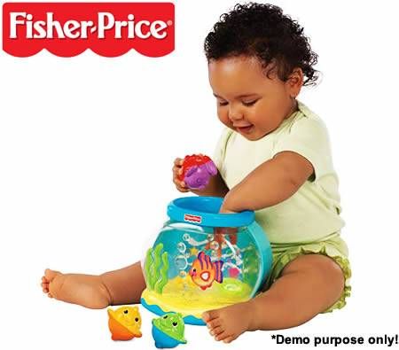 Fisher Price Ocean Wonders Musical Fish Bowl Baby Toy