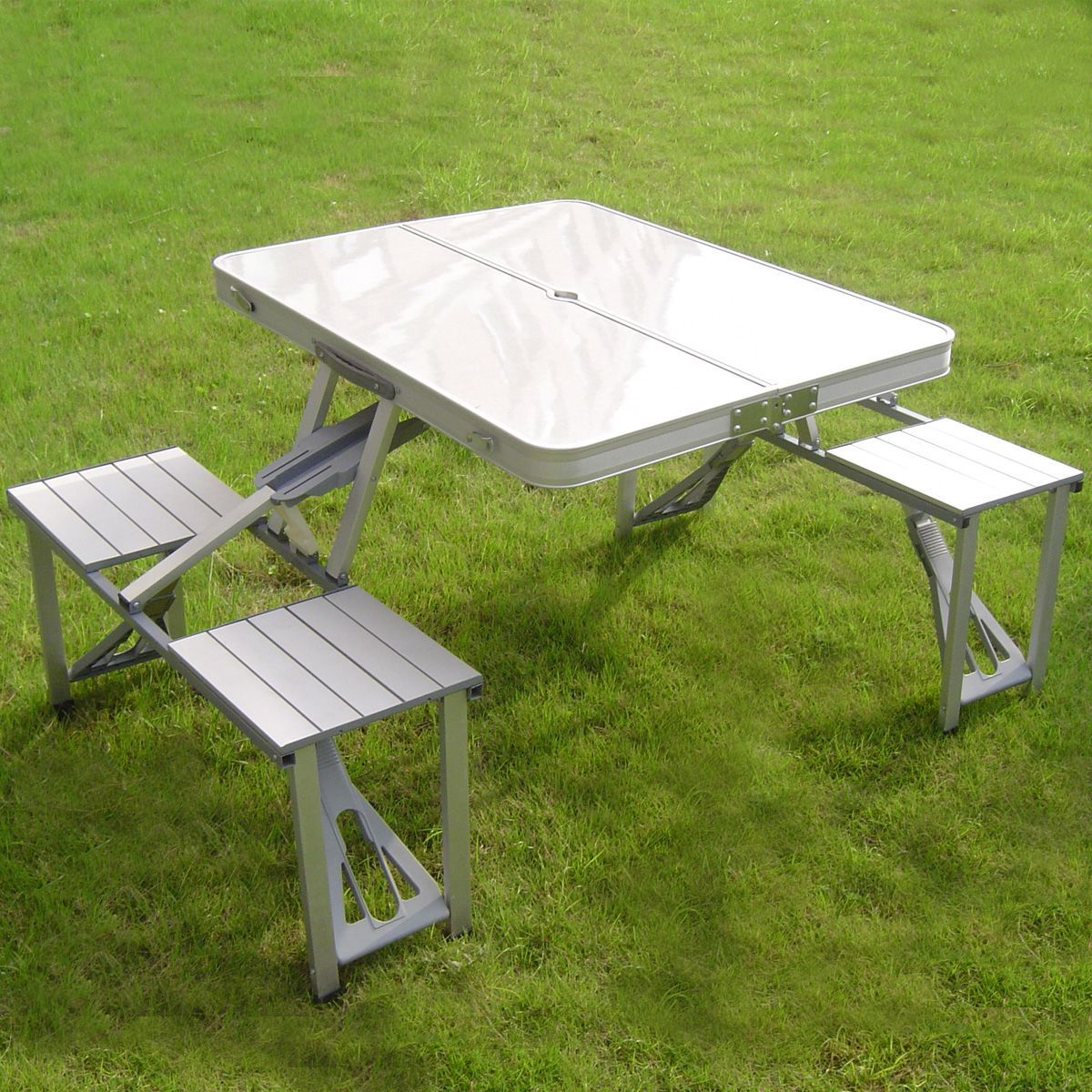 Foldable Portable Picnic Table w/ Four Seats