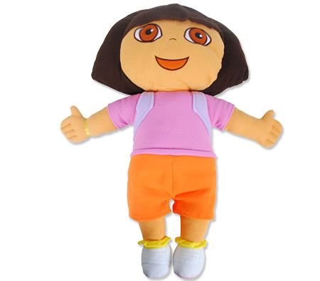 Nickelodeon Dora the Explorer Soft Toy - Orange Shorts