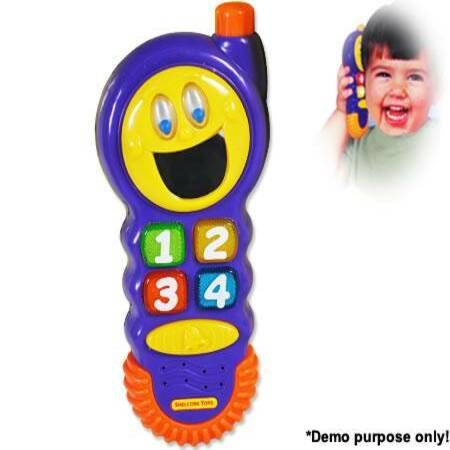 Shelcore Wacky Sound Vibrating Phone Toy with Flashing Lights & Sound
