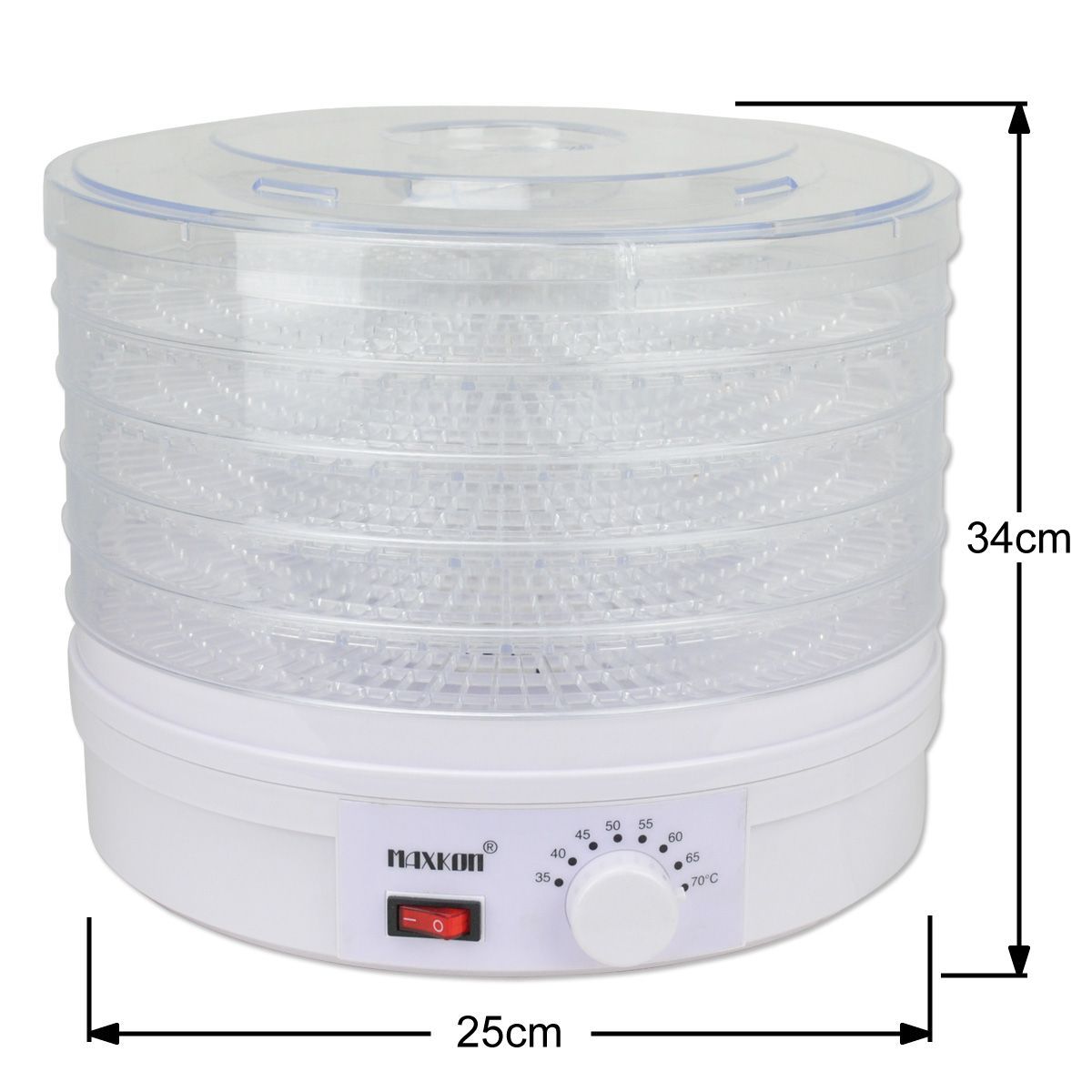 Round Adjustable Food Dehydrator with Removable Trays | Crazy Sales