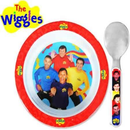 The Wiggles Feeding Bowl with Spoon Meal Time Set