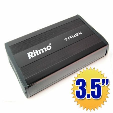 RITMO 3.5" Inch USB 2.0 - SATA / IDE Hard Disk Drive HDD Enclosure in Black
