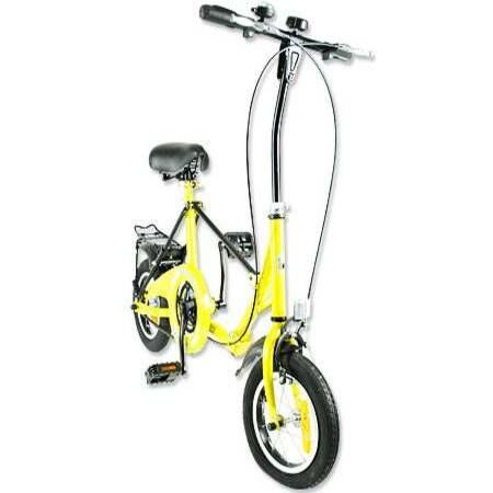 Folding Bike - Ezyfold Foldable Bicycle - Adjustable - Yellow | Crazy Sales