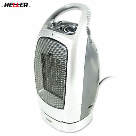 Heller Ceramic Fan Heater - Upright with Carry Handle, 1500W with ...
