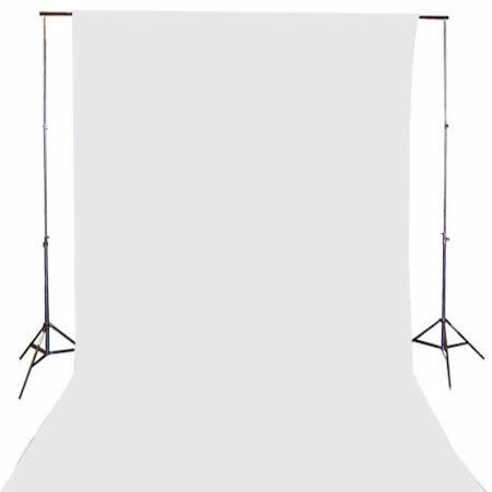 Background Backdrop Stand & White Backdrop - Portable, 3m x 2.8m