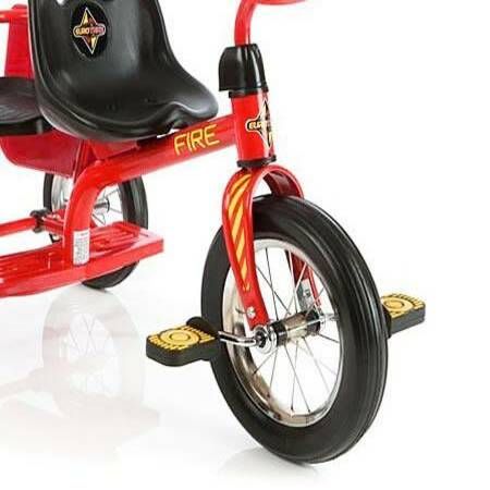 Tandem Bike Tricycle with 3 Wheels & 2 Seats - Fire Themed Eurotrike ...