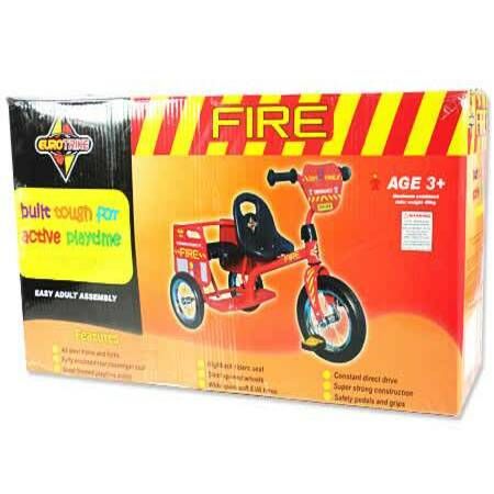 Tandem Bike Tricycle with 3 Wheels & 2 Seats - Fire Themed Eurotrike ...