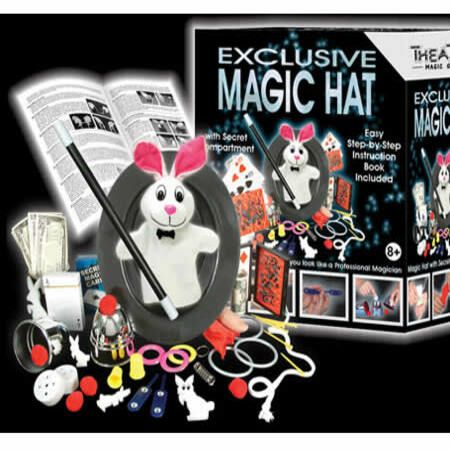 Exclusive Magician Hat w/ Secret Compartment Magic Tricks Childrens Toy ...