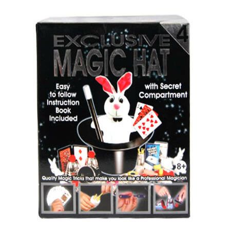 Exclusive Magician Hat w/ Secret Compartment Magic Tricks Childrens Toy ...