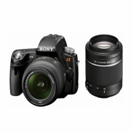 Sony Digital SLR Camera Kit Alpha A35 with 18-55mm & 55-200mm Lenses
