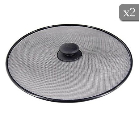 Fine Mesh Cooking Anti-Splatter Screen - Set of 2