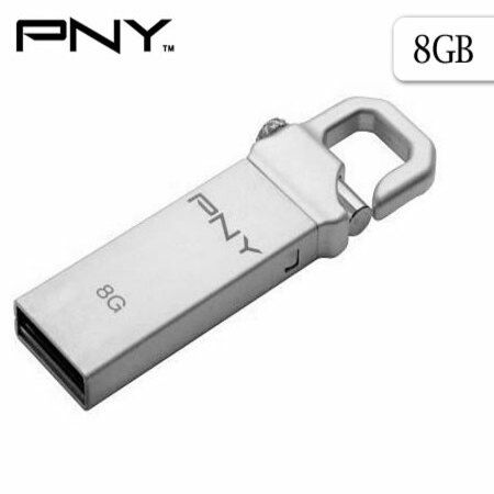 FREE SHIPPING! PNY 8GB Metal HOOK ATTACHE USB Flash Drive