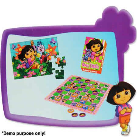 Dora the Explorer 3 in 1 Game, Card Game and Puzzle Set | Crazy Sales